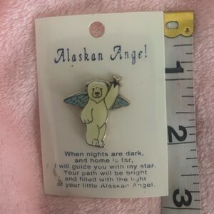 alaskan angel | Jewelry | Alaskan Angel Bear Pin With Blue Wings | Poshmark